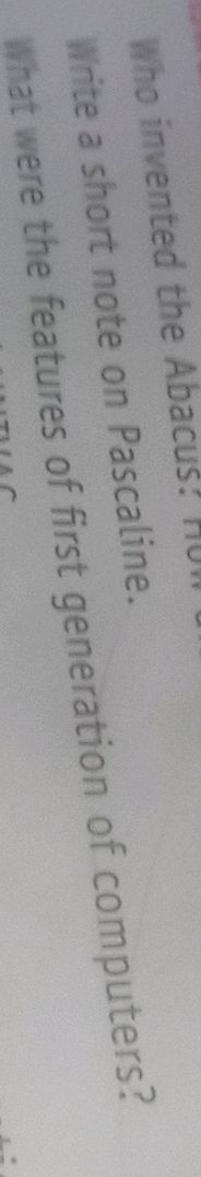 Who invented the Abacus? Write a short note | StudyX