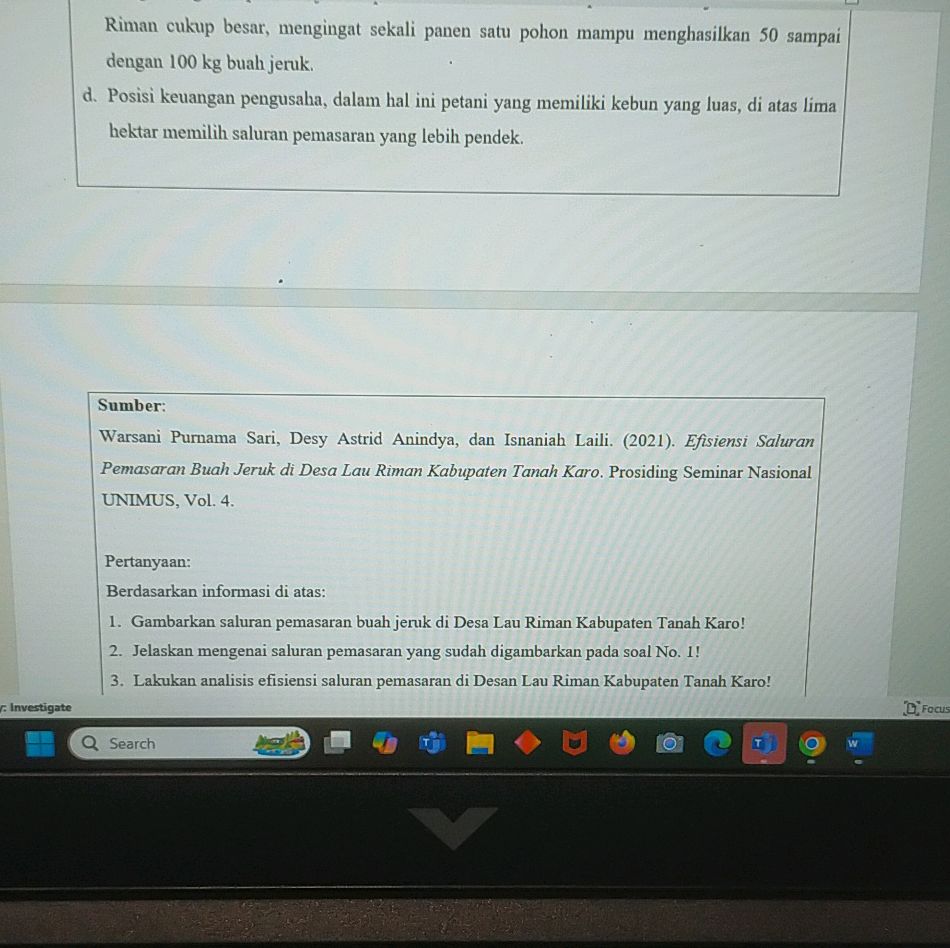 Pertanyaan: Berdasarkan informasi di atas: | StudyX