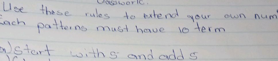 Use these rules to extend your own number | StudyX