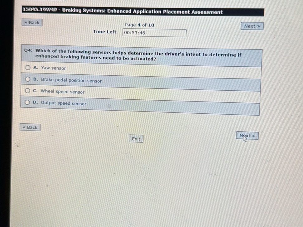 Q4: Which of the following sensors helps | StudyX
