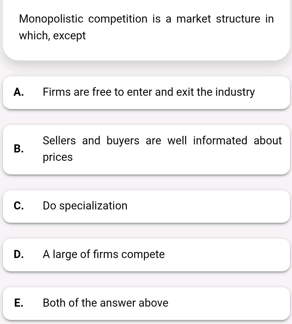 Monopolistic competition is a market | StudyX