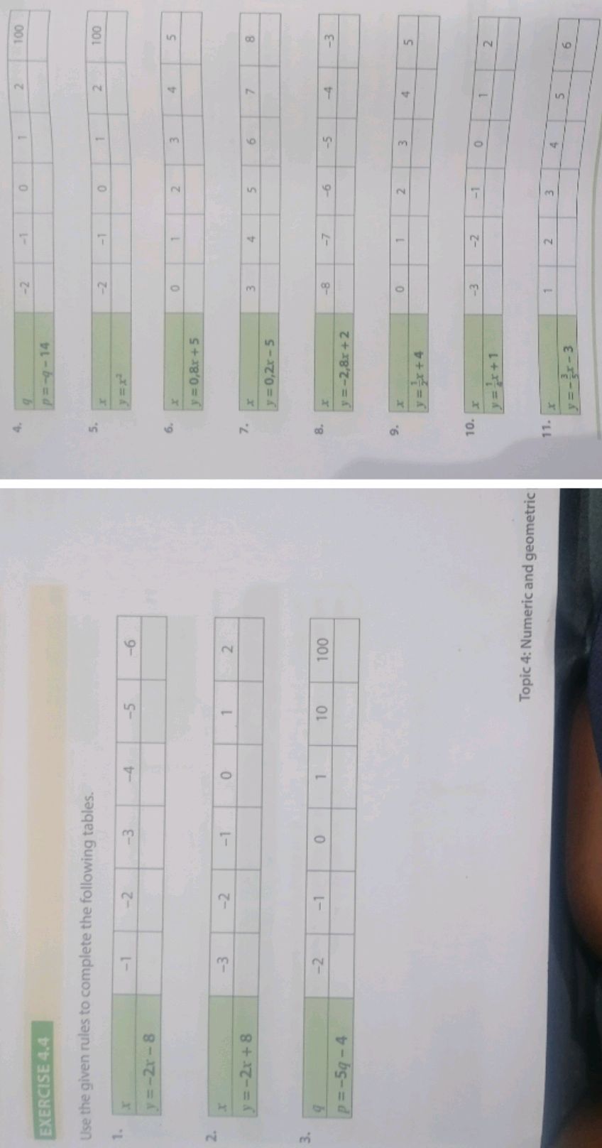 Use the given rules to complete the | StudyX