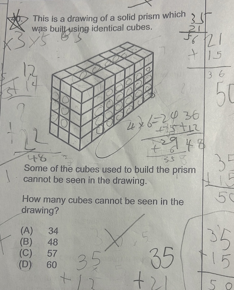 This is a drawing of a solid prism which was | StudyX