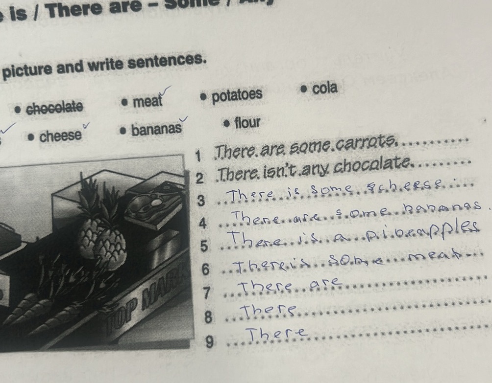 picture and write sentences. * chocolate | StudyX