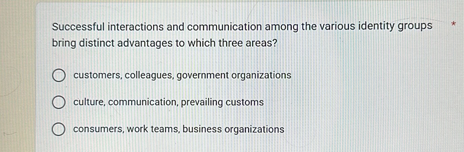 Successful interactions and communication | StudyX