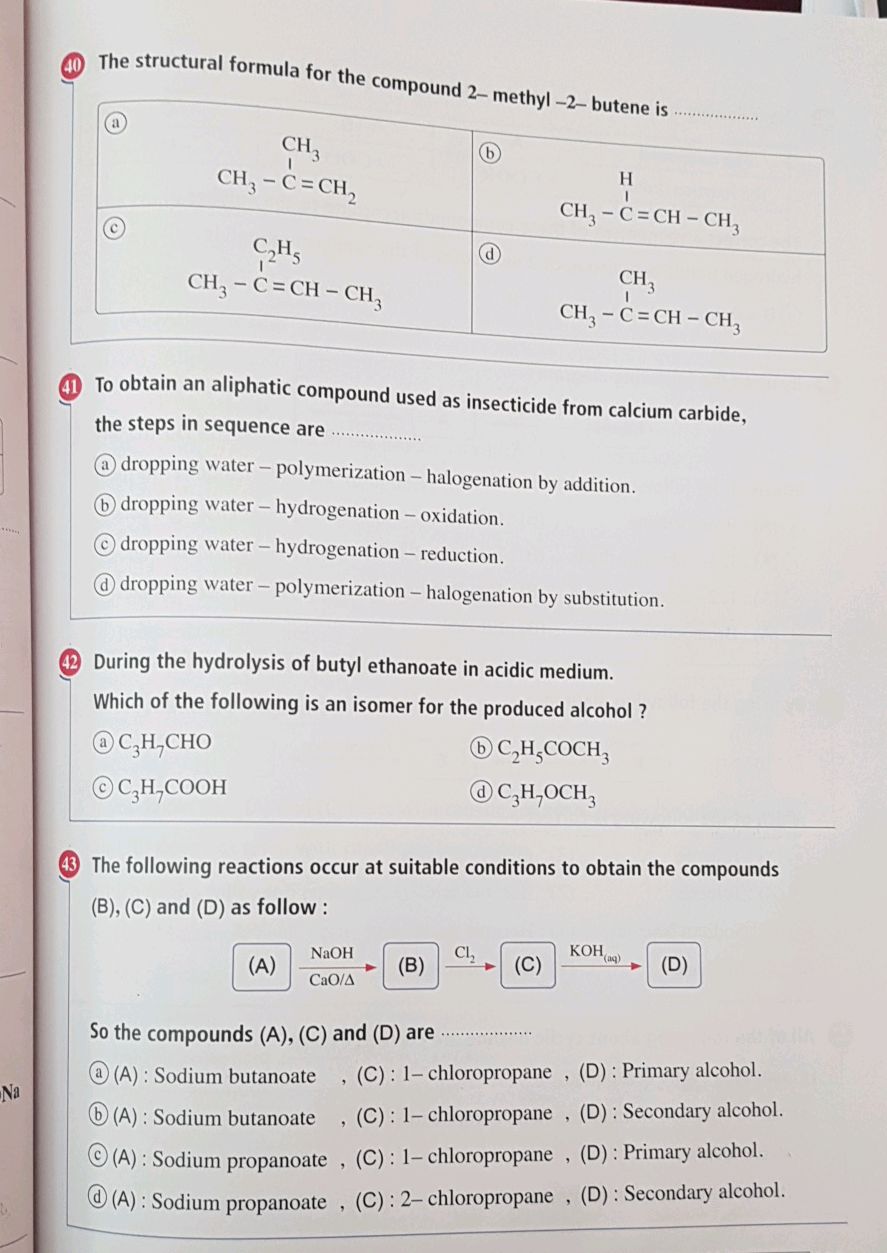 40 The structural formula for the compound | StudyX