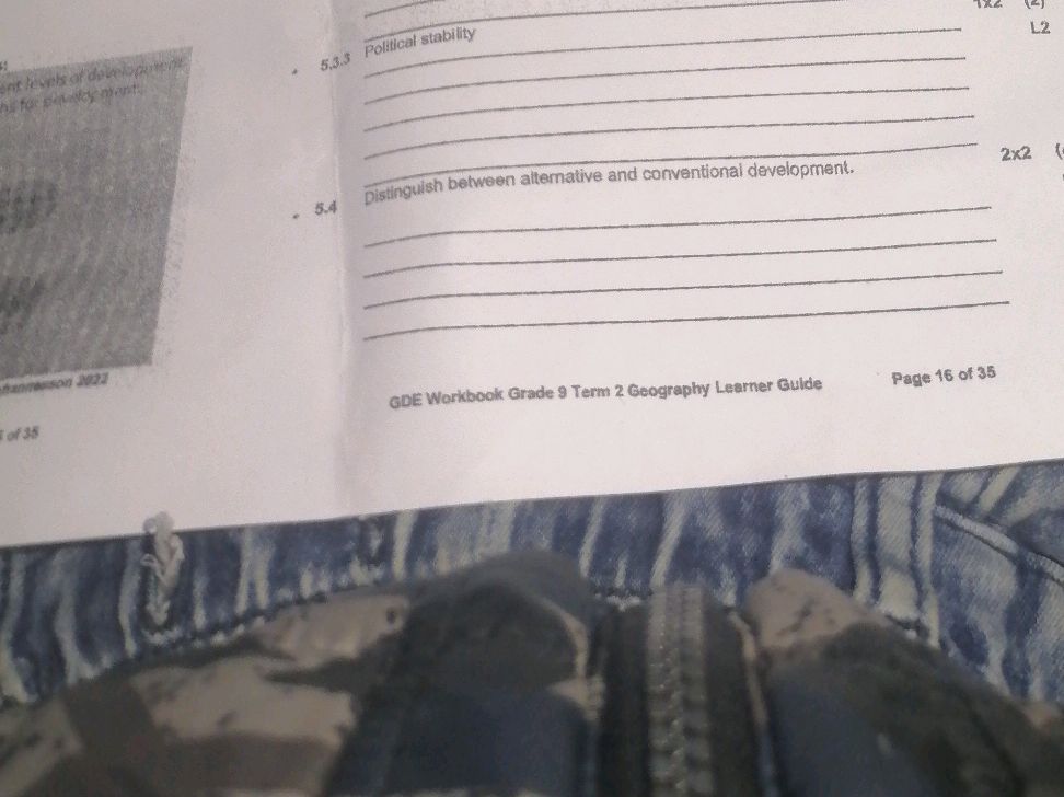 5. 4 Distinguish between alternative and | StudyX