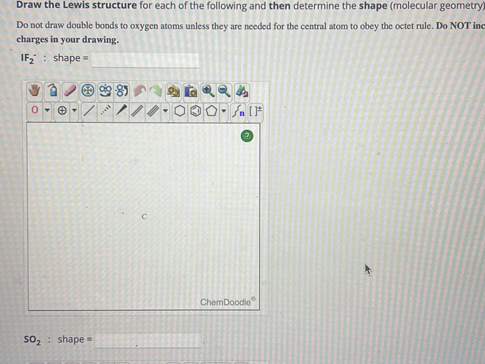 Draw the Lewis structure for each of the | StudyX
