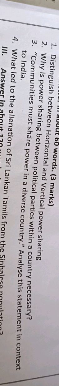 1. Distinguish between Horizontal and | StudyX