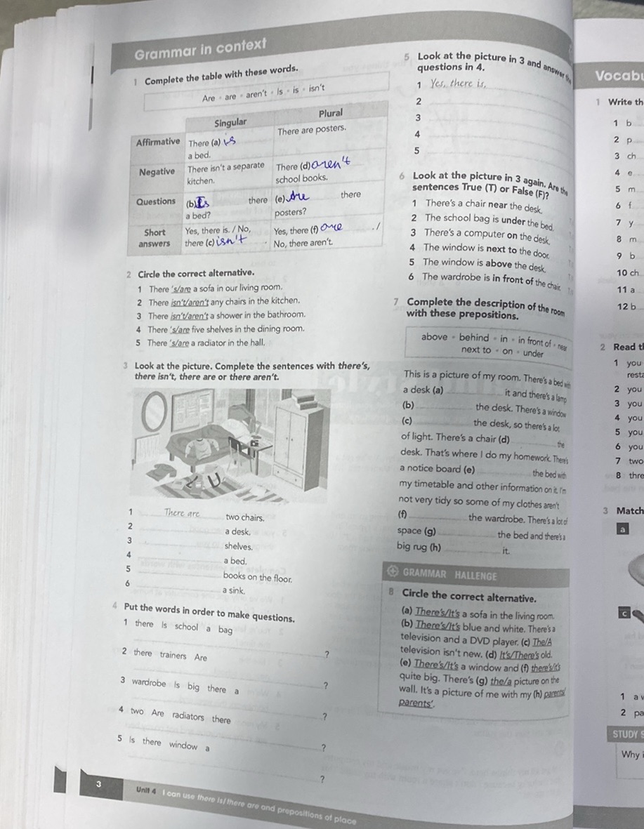 1 Complete the table with these words. | | StudyX