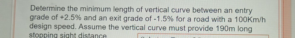 Determine the minimum length of vertical | StudyX