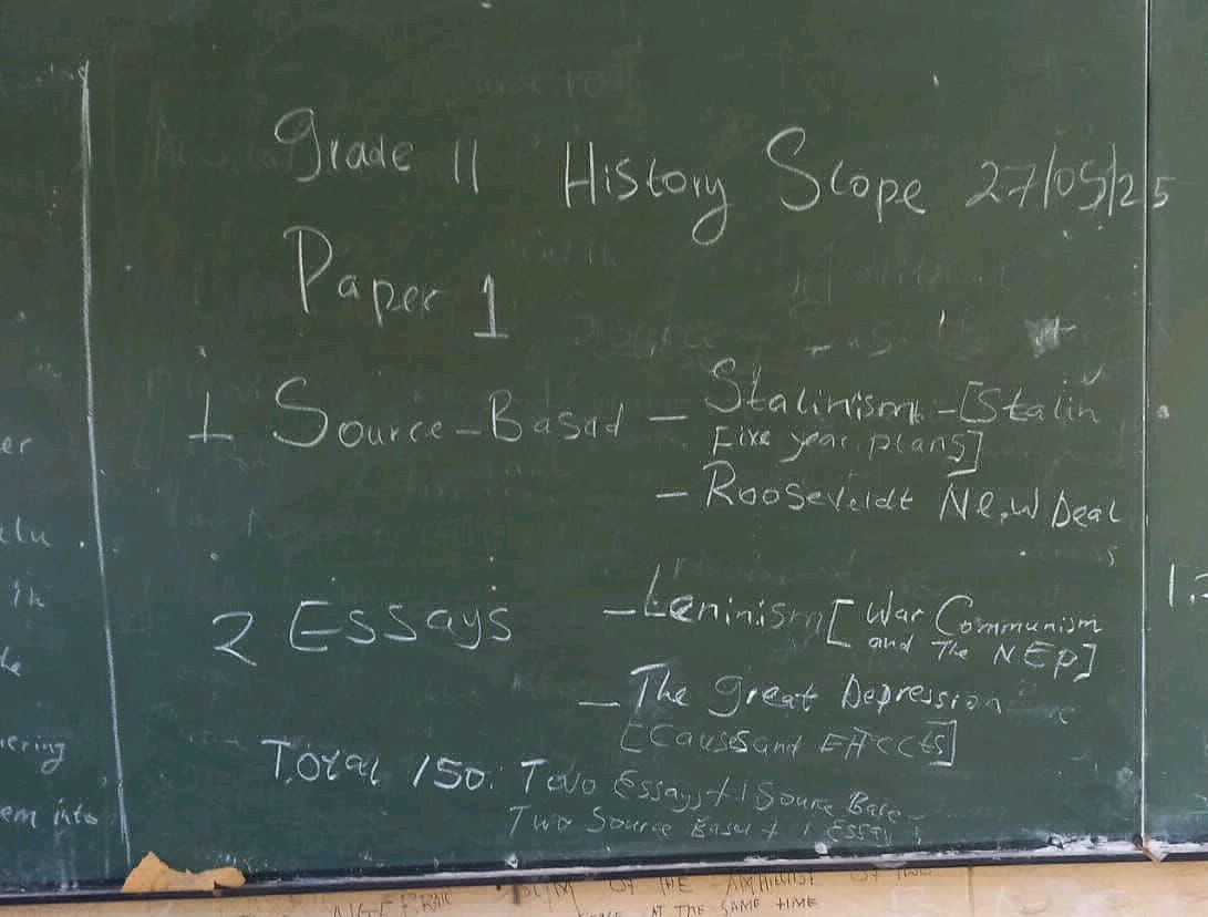 Grade 11 History Scope 27/05/25 Paper 1 1 | StudyX