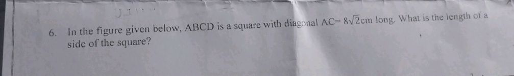 In the figure given below, ABCD is a square | StudyX