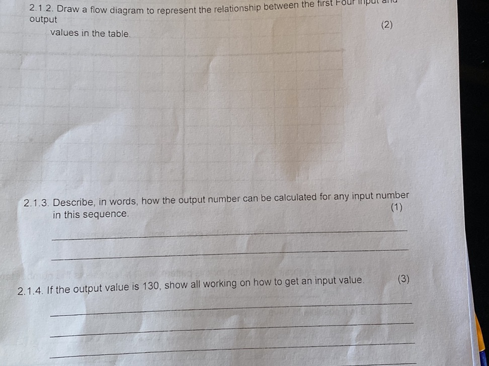 2.1.2. Draw a flow diagram to represent the | StudyX
