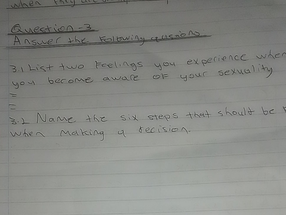 Question - 3 Answer the following questions. | StudyX