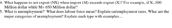 4. What happens to net export (NX) when | StudyX