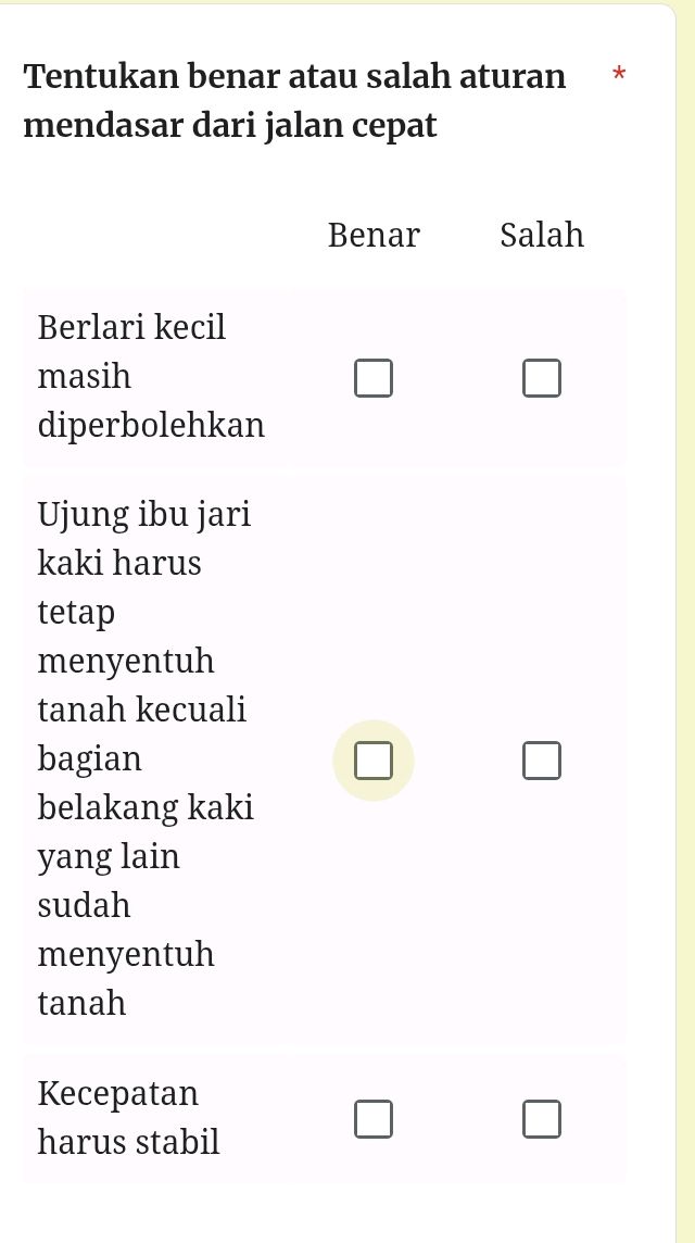 Tentukan benar atau salah aturan mendasar | StudyX