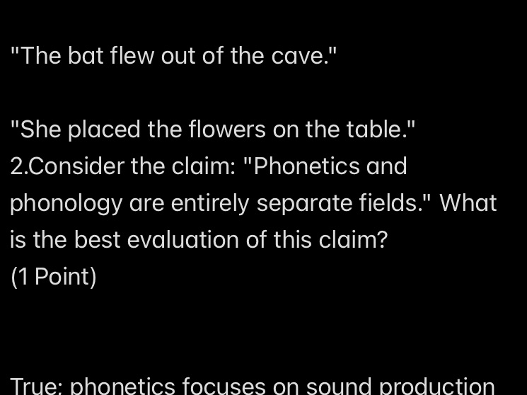 2. Consider the claim: "Phonetics and | StudyX