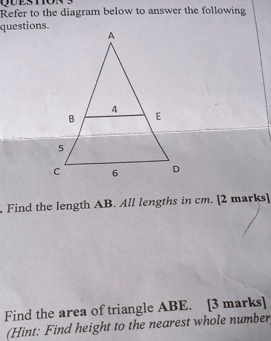 Refer to the diagram below to answer the | StudyX