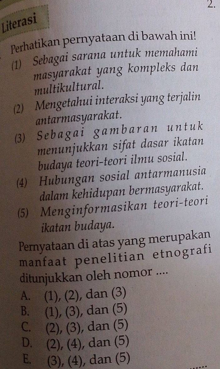 Perhatikan pernyataan di bawah ini! (1) | StudyX