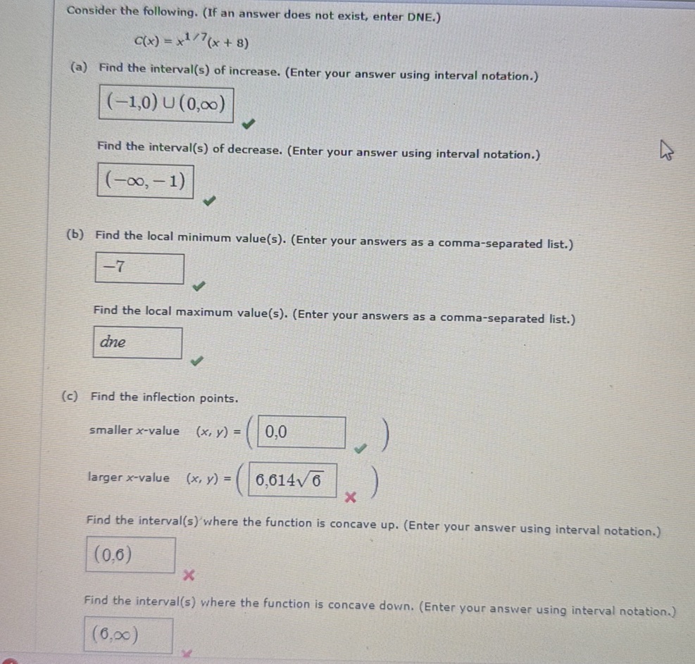 Consider the following. (If an answer does | StudyX