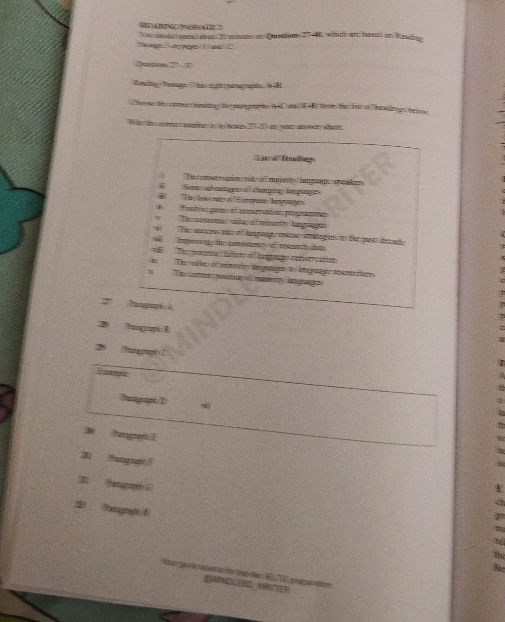 Choose the correct heading for paragraphs | StudyX