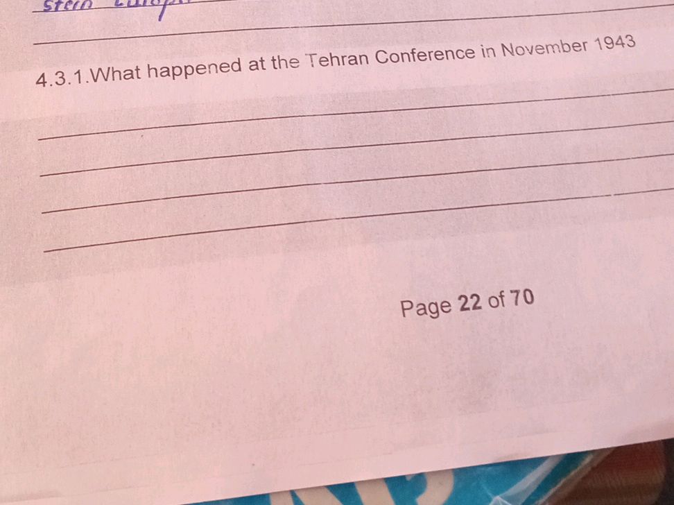 4.3.1. What happened at the Tehran | StudyX