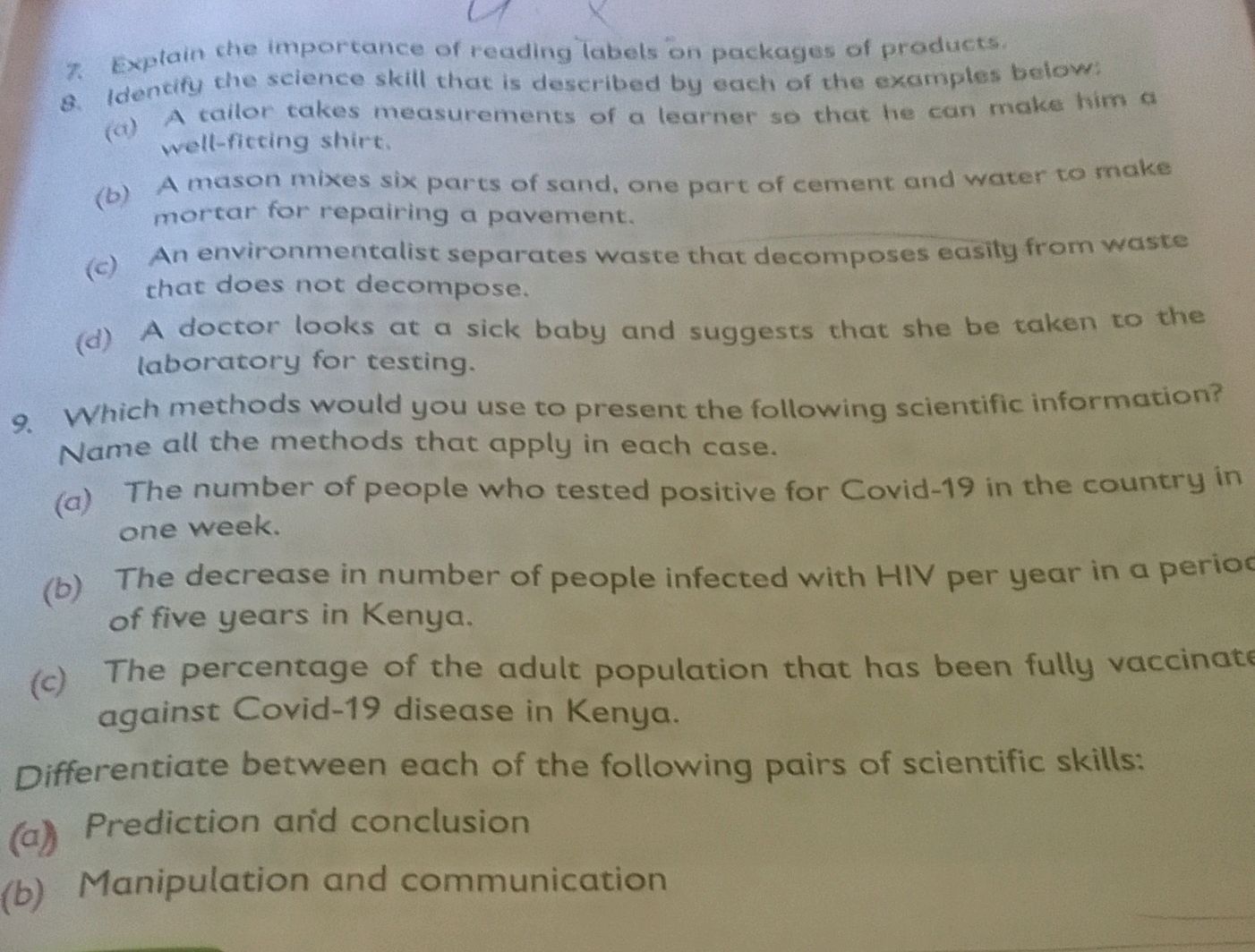 7. Explain the importance of reading labels | StudyX