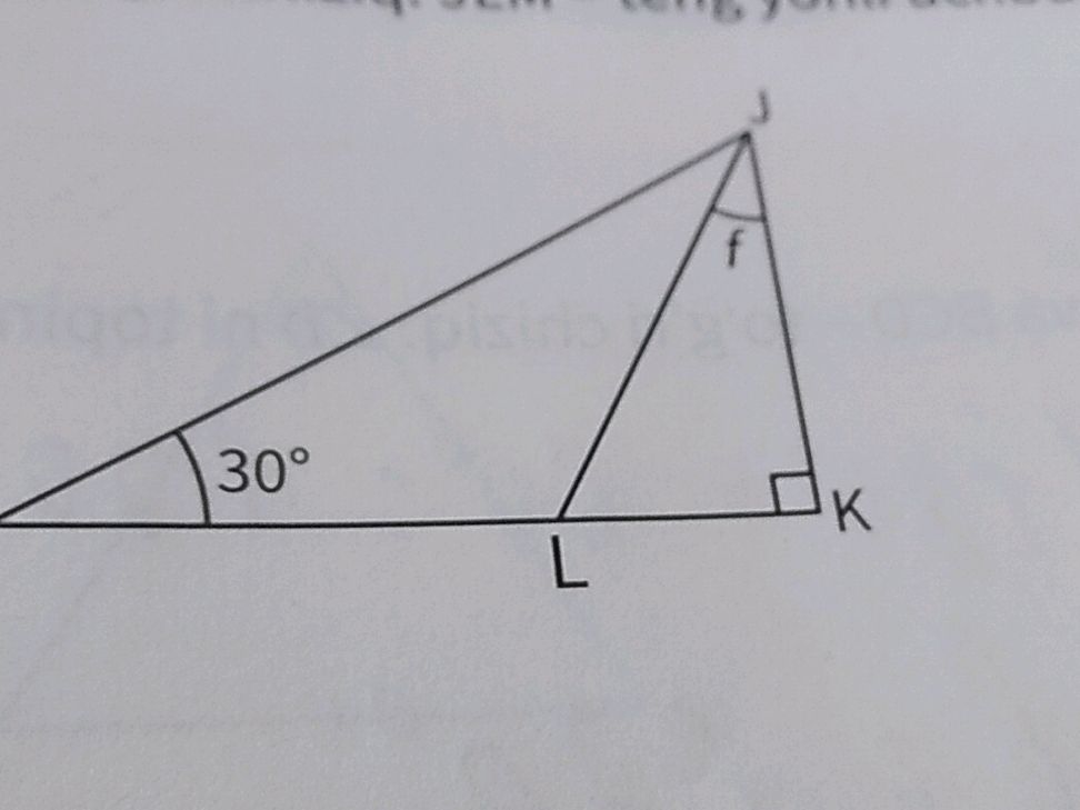 The image shows a triangle with an angle of | StudyX