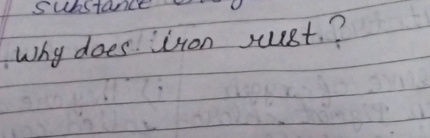 Why does iron rust? | StudyX