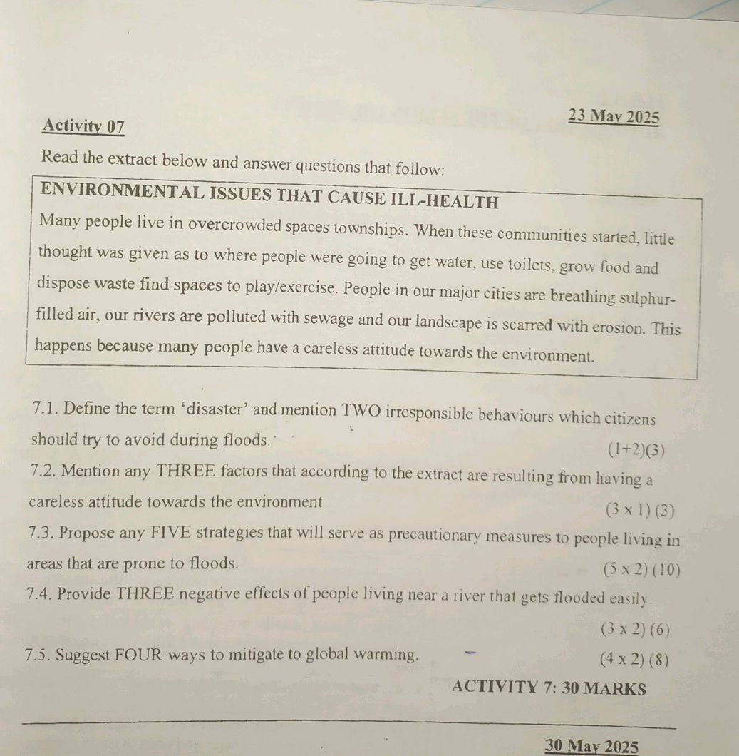 Read the extract below and answer questions | StudyX