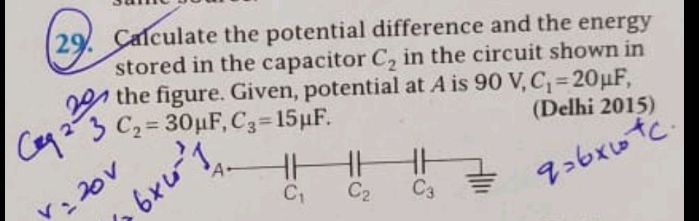 Calculate the potential difference and the | StudyX