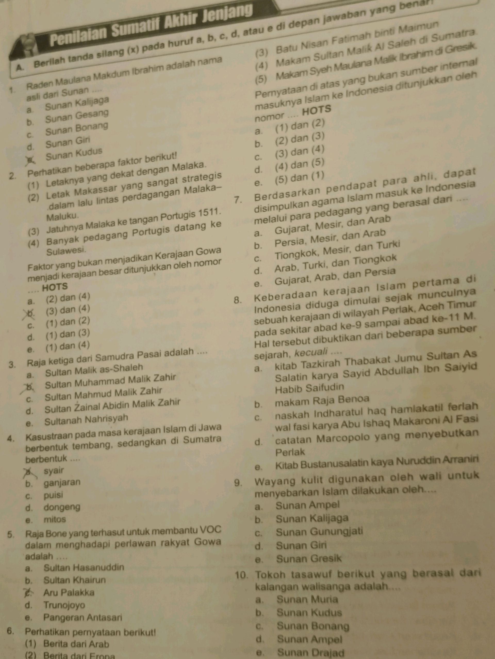 1. Raden Maulana Makdum Ibrahim adalah nama | StudyX