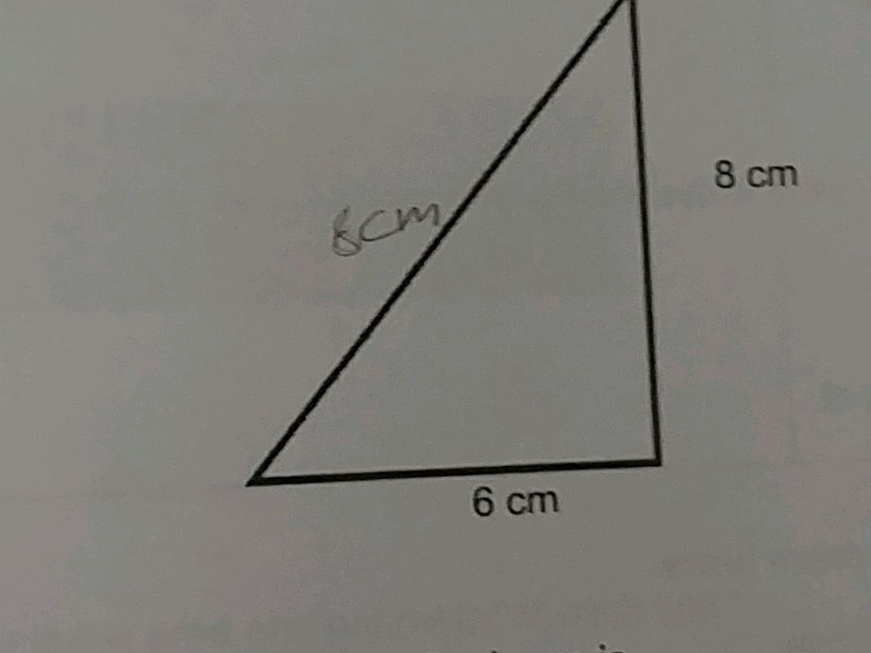 The image shows a triangle with sides | StudyX