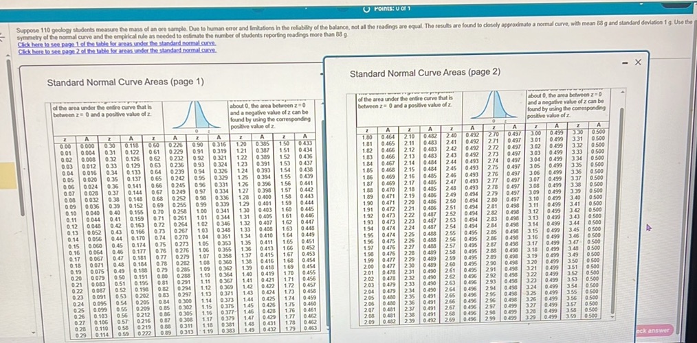 symmetry of the normal curve and the | StudyX