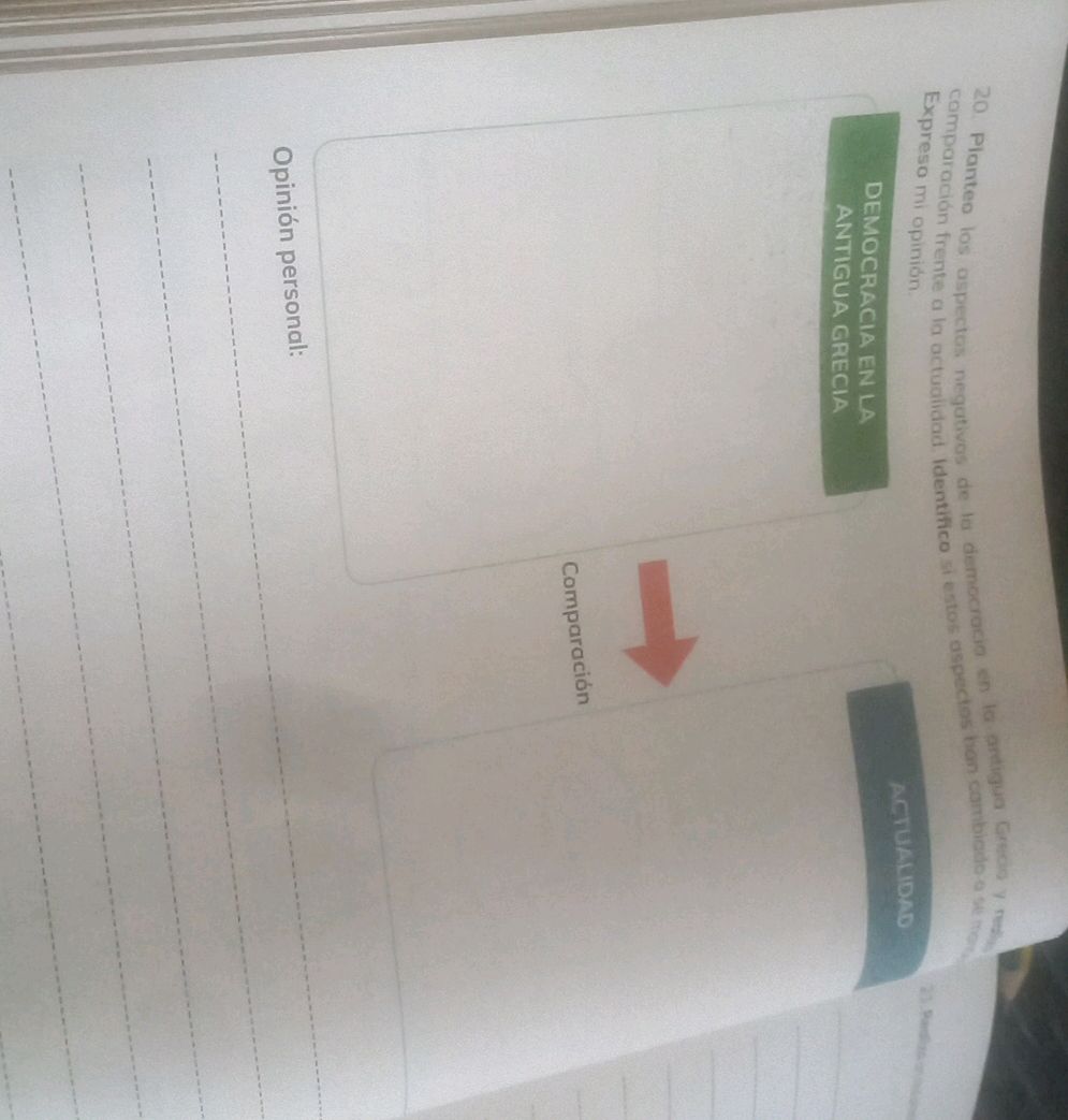 20. Planteo los aspectos negativos de la | StudyX