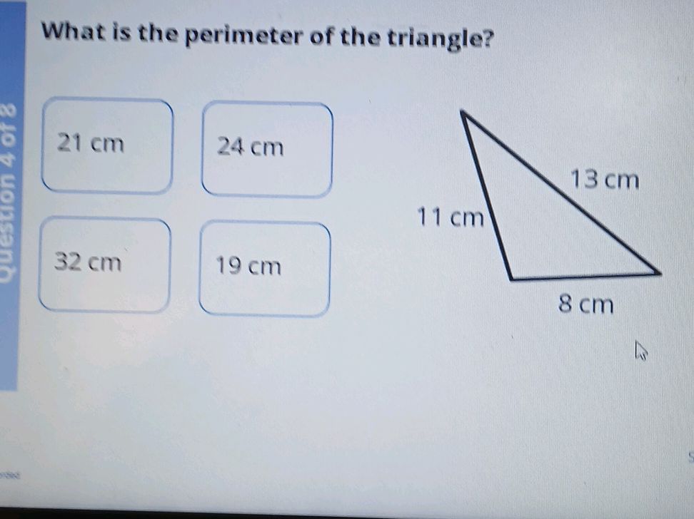 What is the perimeter of the triangle? 21 | StudyX