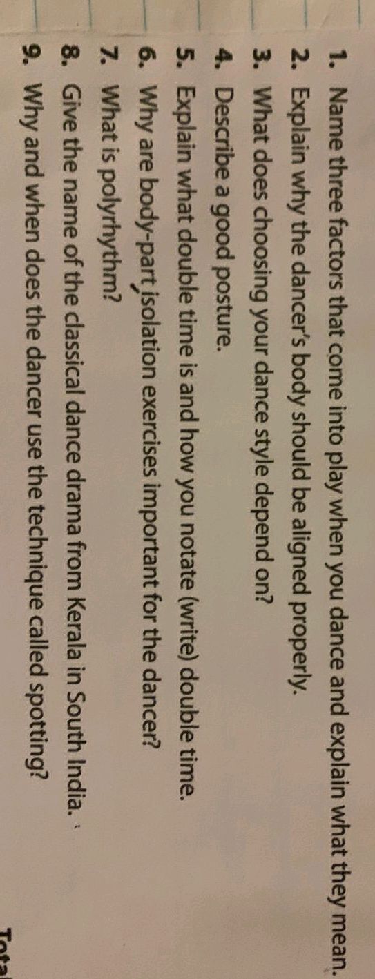 1. Name three factors that come into play | StudyX