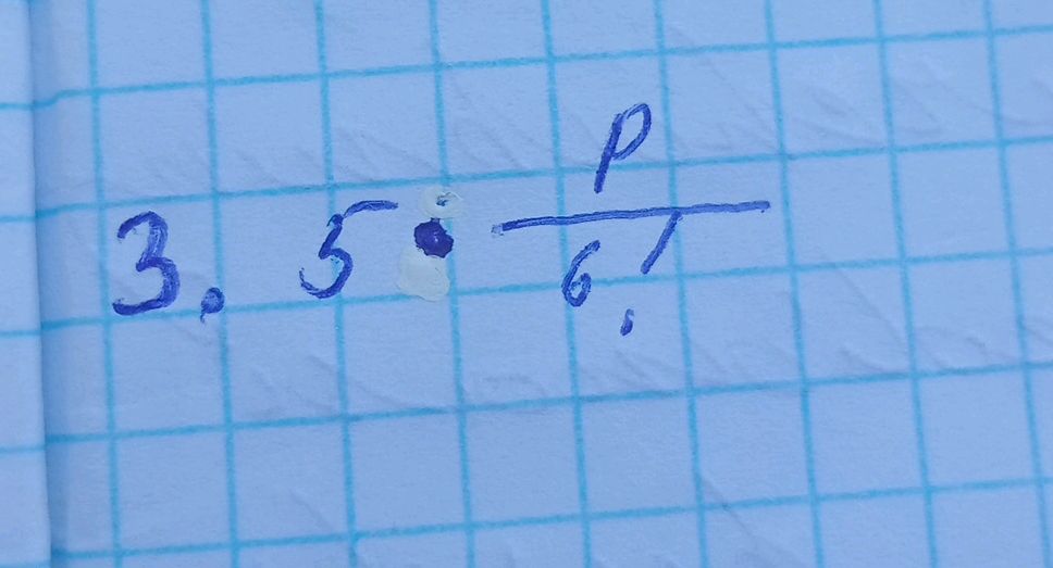 Solving for p in the equation 3.5 * p/6 | StudyX