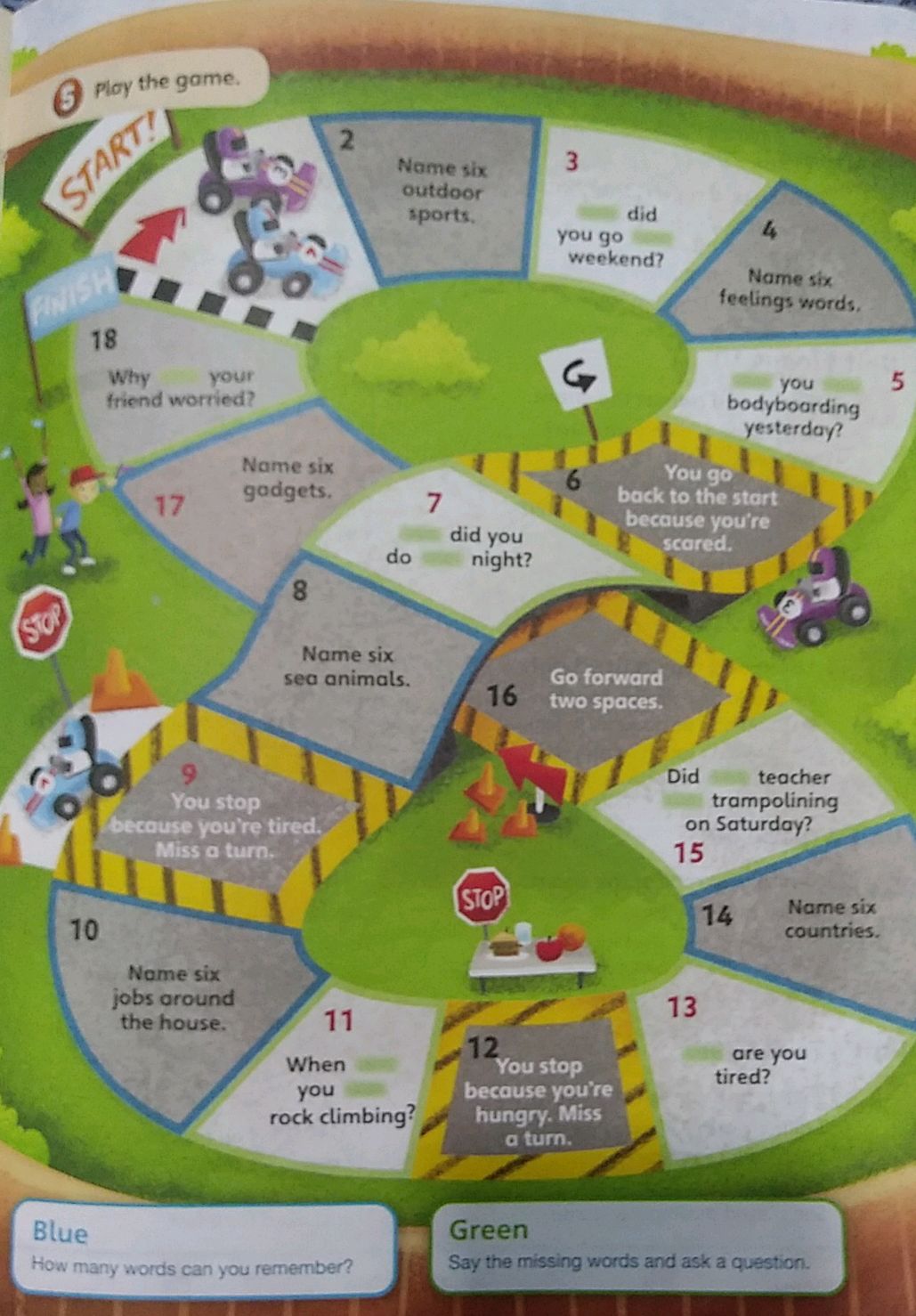 The image shows a board game with various | StudyX