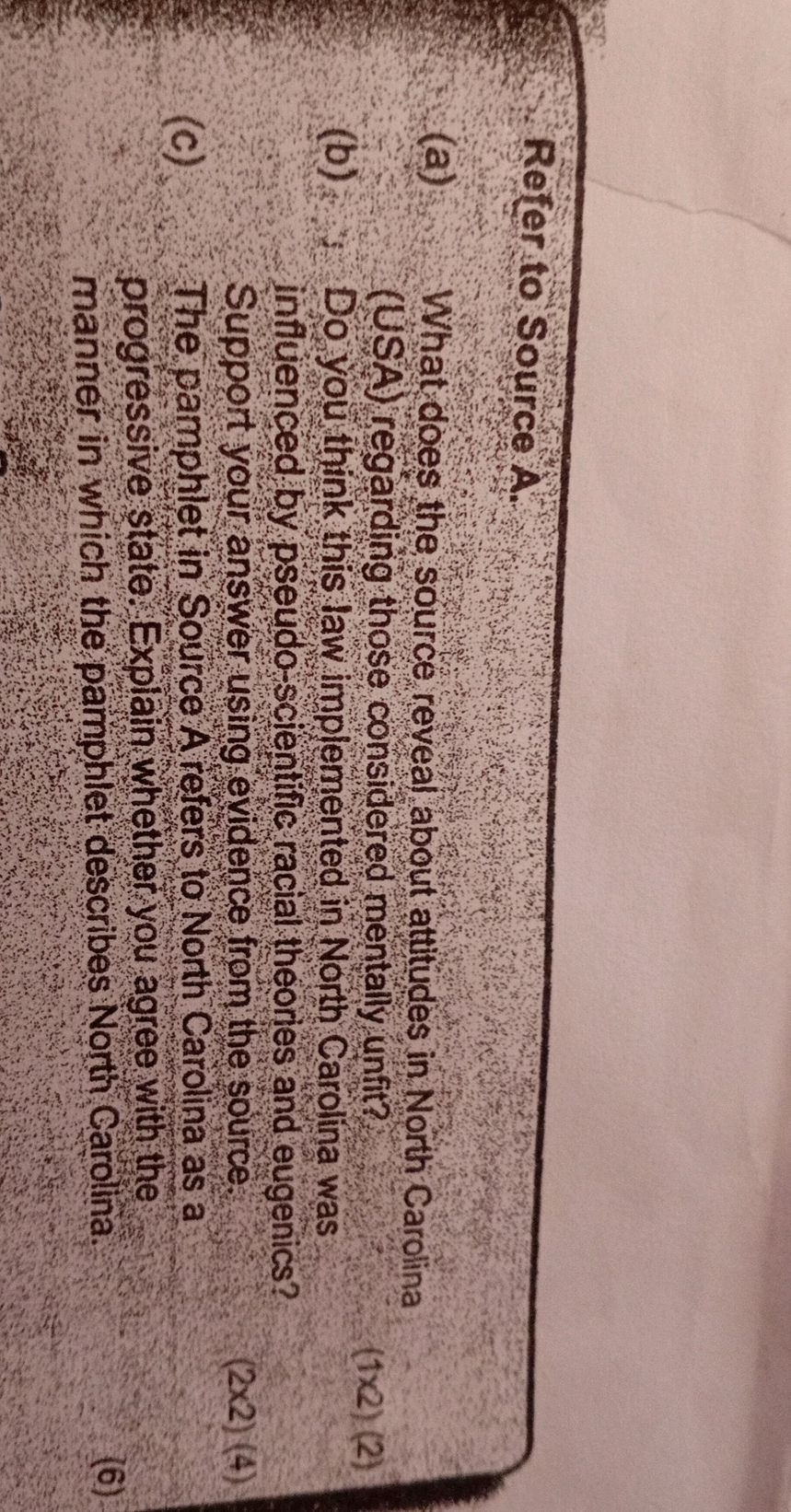 (a) What does the source reveal about | StudyX