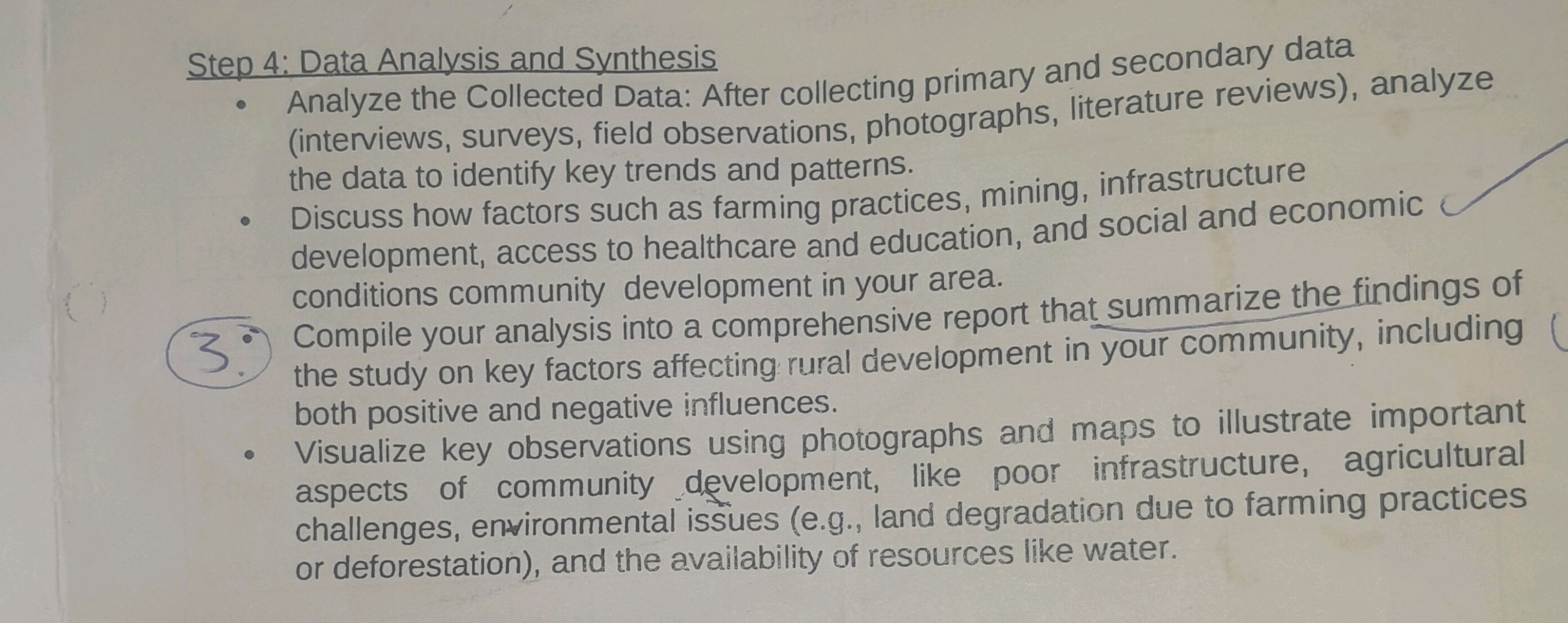 3. Compile your analysis into a | StudyX