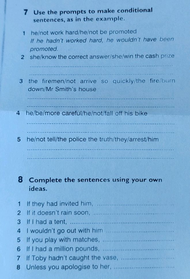 7 Use the prompts to make conditional | StudyX