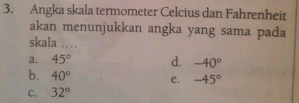 3. Angka skala termometer Celcius dan | StudyX