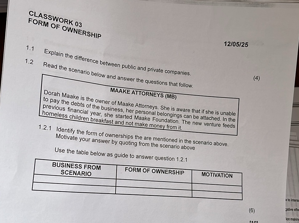 1.1 Explain the difference between public | StudyX