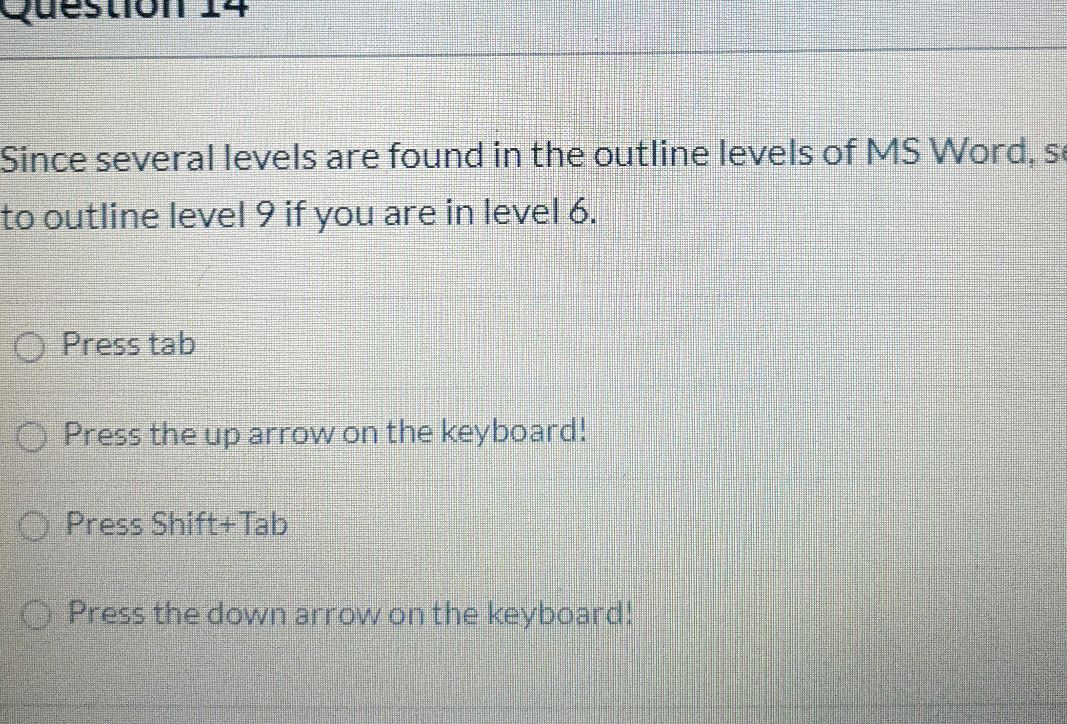 Since several levels are found in the | StudyX