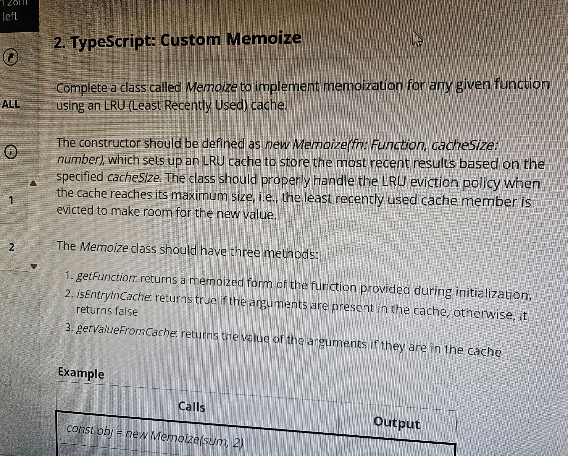 Complete a class called Memoize to implement | StudyX