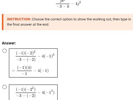 INSTRUCTION: Choose the correct option to | StudyX