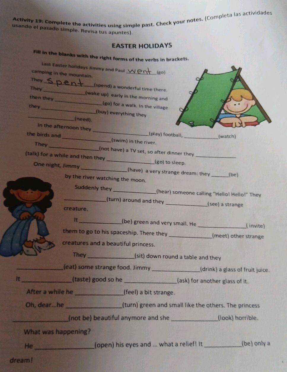 Activity 19: Complete the activities using | StudyX