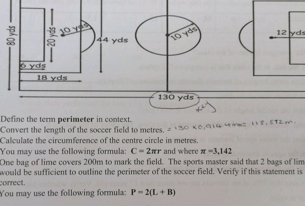 Define the term perimeter in context. | StudyX